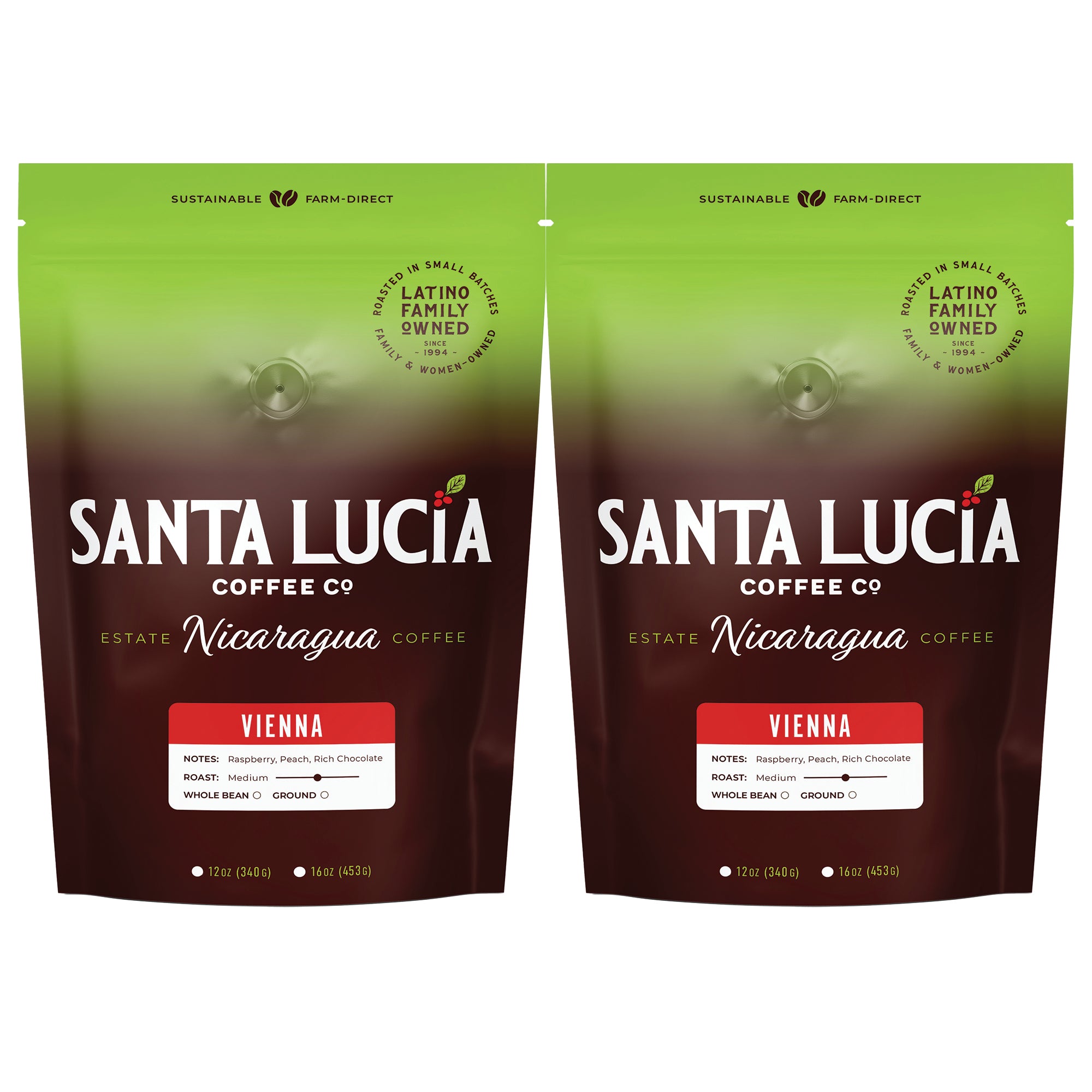 Vienna Roast Coffee 2lbs - Nicaraguan Specialty Coffee - Santa Lucia ...
